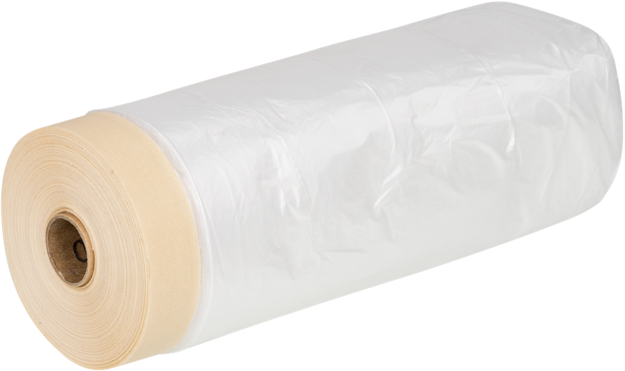 HSV 0140 Rol Afdekfolie + Masking tape | 33m x 30cm - 2.12.0140.03 ToolMax