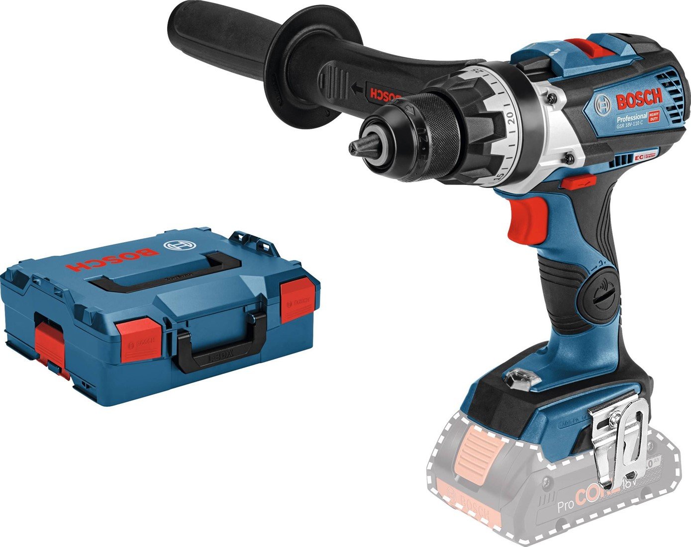 Bosch Blauw Gsr 18v 110 C Accu Boor Schroefmachine Solo 18v Li
