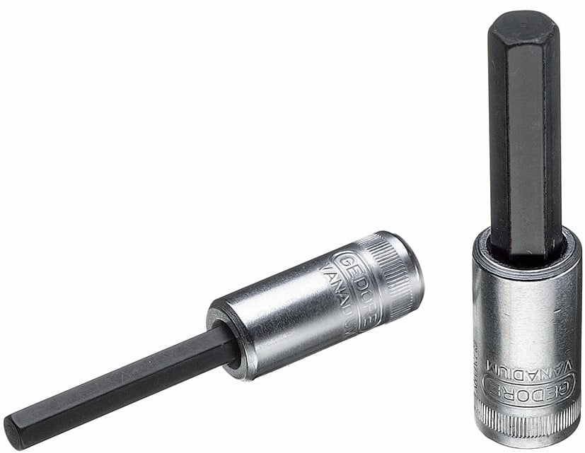 Gedore Dop lang 1/4" Inbus 4 MM - 1933264 ToolMax