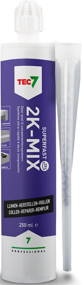 Tec7 2K-Mix Superfast 2-componenten lijm- en reparatiepasta 250ml ...