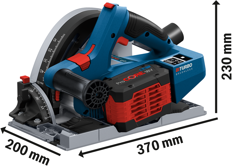 Bosch Blauw GKT 18V-52 GC Professional Accu-invalzaag BITURBO Solo L ...