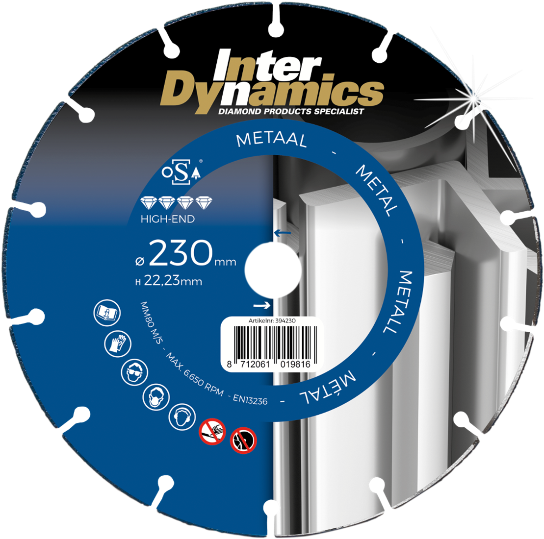 Inter Dynamics Slijpschijf | Metaal - High-End | 125 x 22,23mm - 394125 ...
