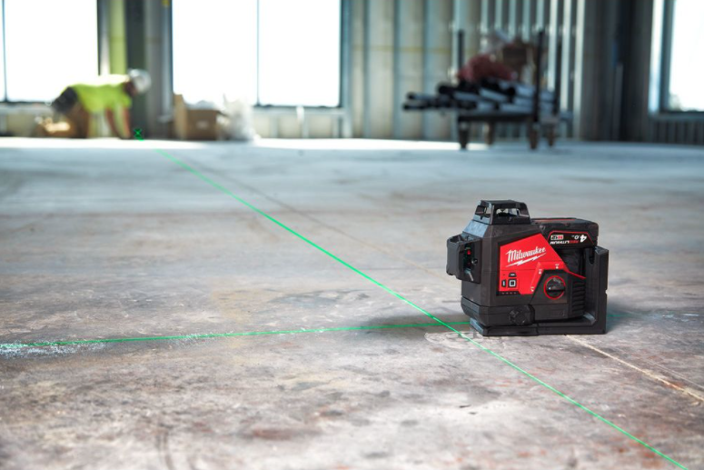 Milwaukee M12 3PL-401C Kruislijnlaser | met 3 groene 360° laser cirkels ...