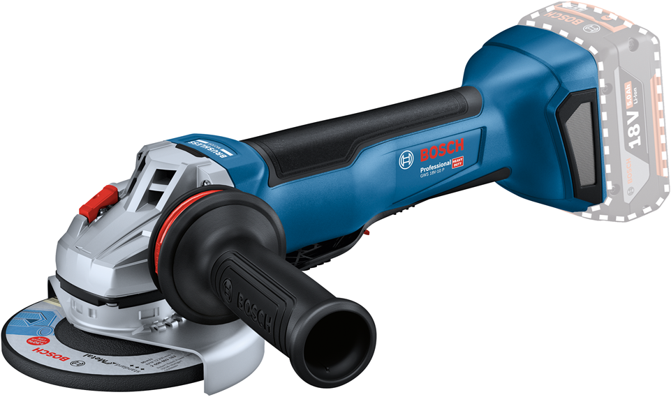 Bosch Blauw GWS 18V-10 P Accu Haakse Slijper | 125 mm | Zonder accu en ...