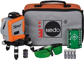 Nedo X-Liner 360 | Multilijnlaser | groen - 460875 ToolMax