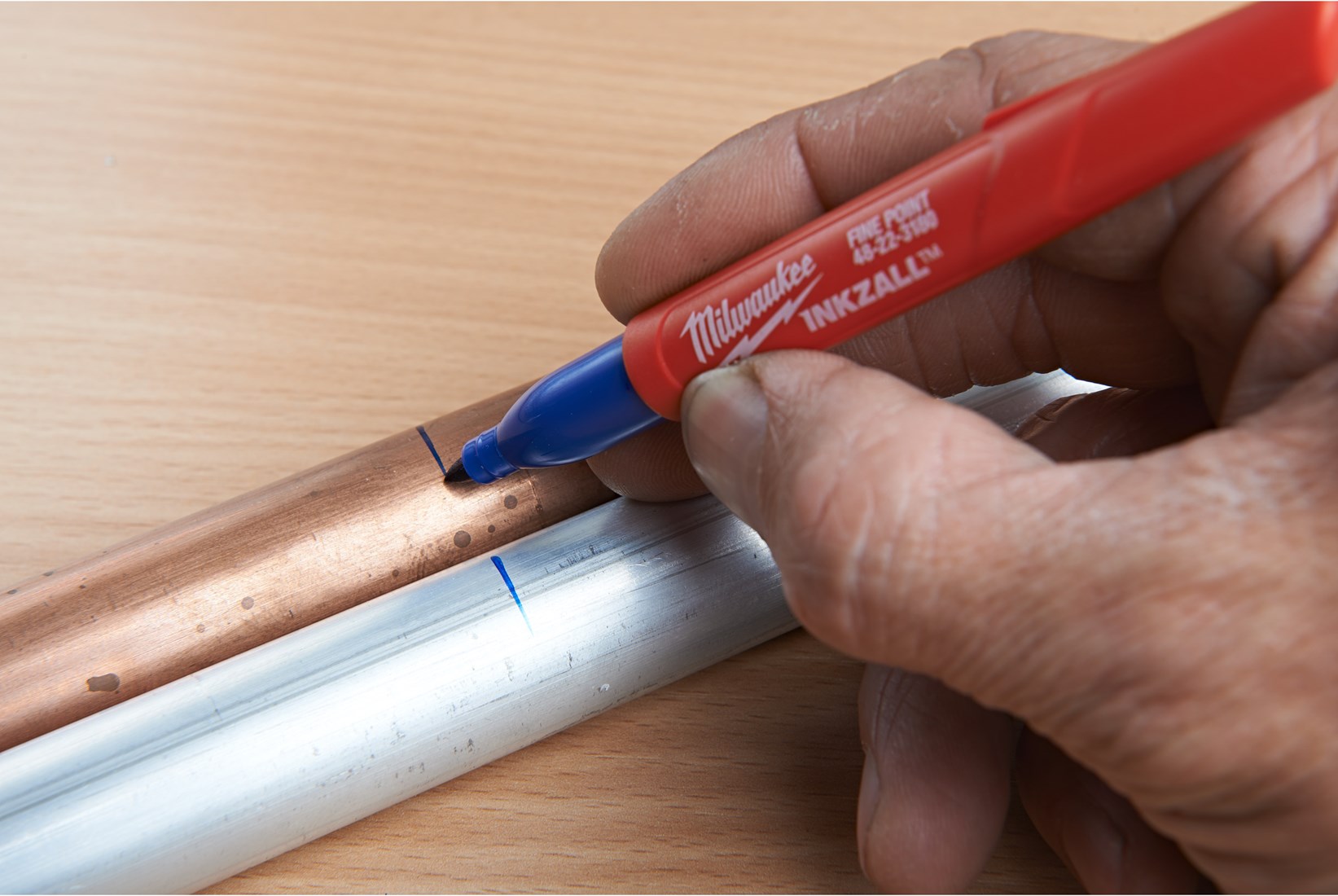 Milwaukee Accessoires INKZALL Fijne punt kleur Markeerstift 4-delig Set ...