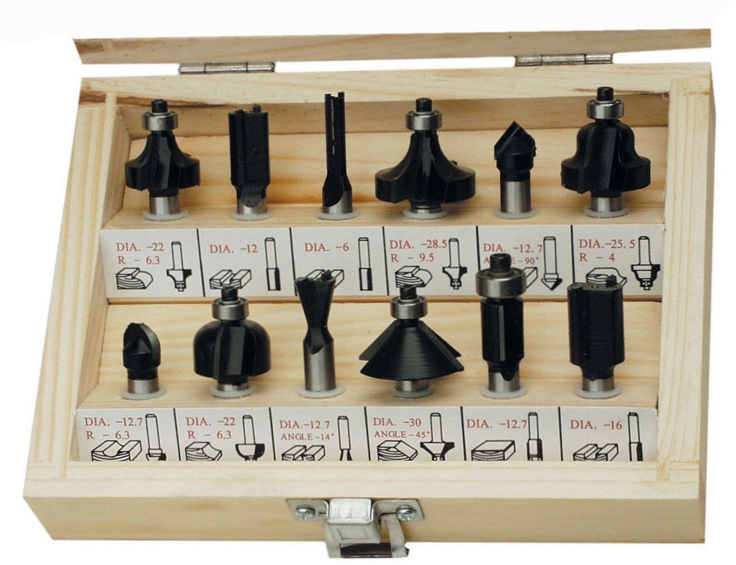 Brüder Mannesmann Frezenset 12 dlg (Hobby) - 545-012 ToolMax