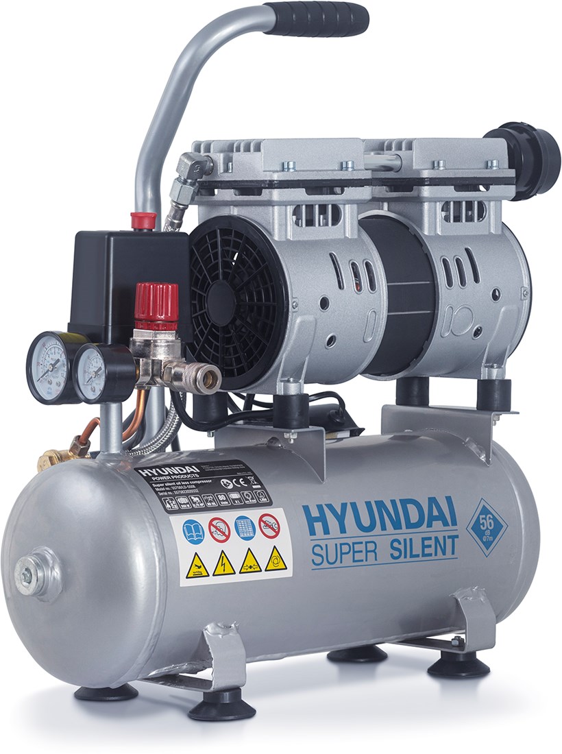 Hyundai Stille Compressor | 8L | 8 bar | 80 L/min - 55758 55758 ToolMax