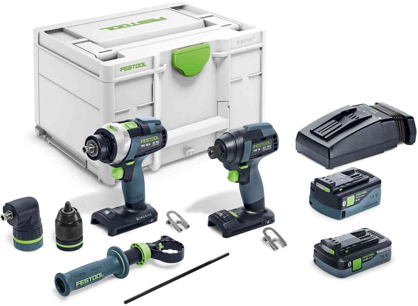 Festool Accu-slagschroevendraaier en Accu-schroefboormachineset TID 18 ...
