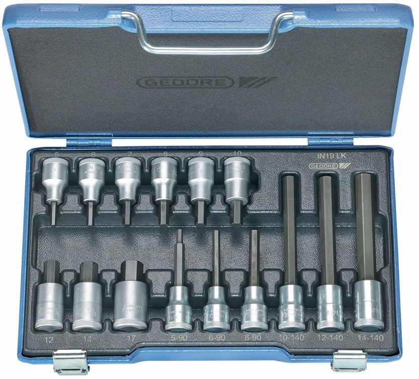 Gedore Inbusdopsleutelset 1/2" 15-dlg - 6129360 ToolMax