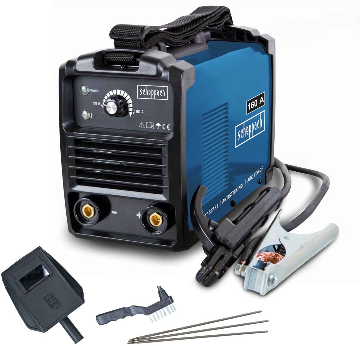 Scheppach WSE1100 Inverter Lasapparaat Set | 160A - 5906603903 ToolMax