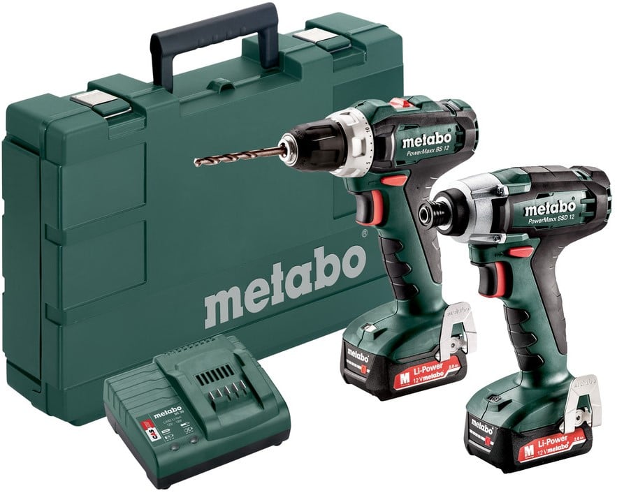 Metabo PowerMaxx BS 12 + PowerMaxx SSD 12 | 12V | LiHD Accu boor-/schroefmachine ...