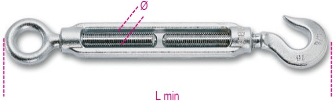 Beta 8006Z-K M8-Spanschroeven Met Oog En Haak - 080069108 ToolMax