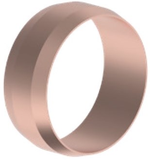 Kirchhoff Koperen klemring, blank, 12 mm, klemkoppeling voor koperen ...