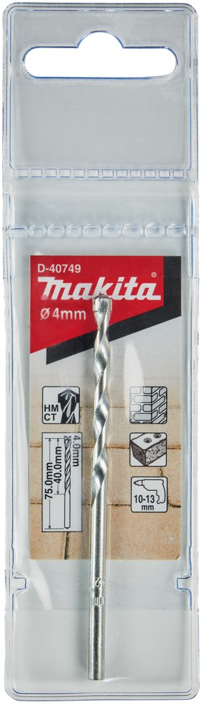 Makita Accessoires Steenboor 4x75mm - D-40749 D-40749 ToolMax