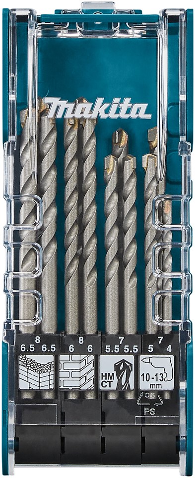 Makita Accessoires Steenborenset 12-delig - D-73483 - D-73483 ToolMax