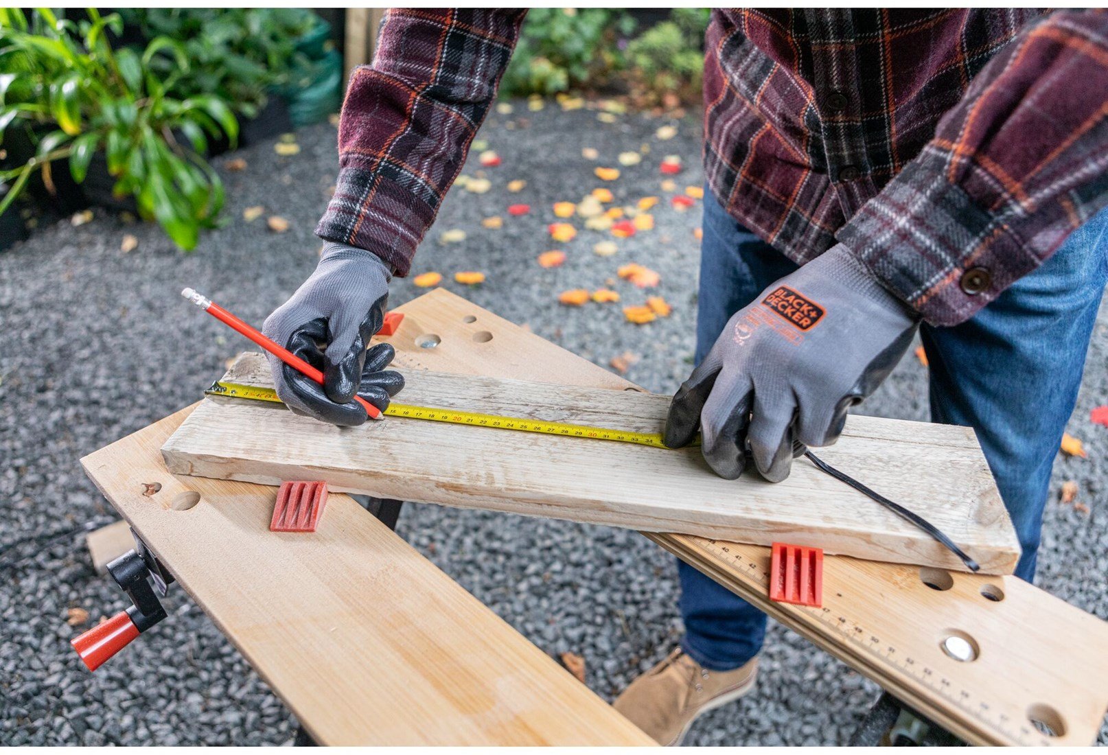 BLACK+DECKER WM825 Workmate Opvouwbare Werkbank | H 620/800mm, vert ...