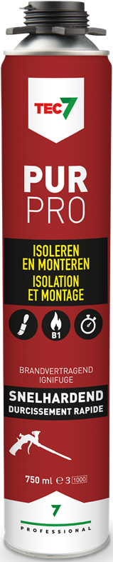Tec7 Pur Pro Hoog-kwalitatief PU-schuimen 750ml - 670005000 - 670005000 ToolMax