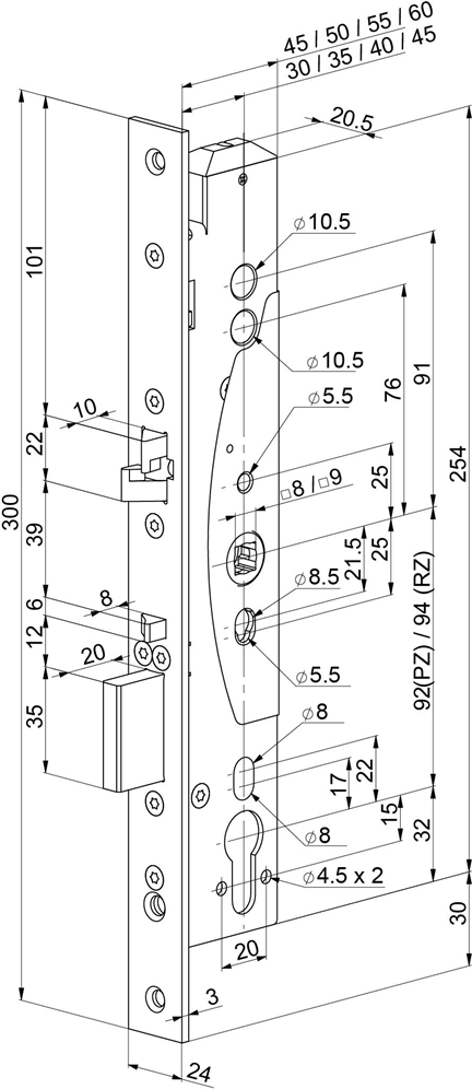 ABLOY EL463 Deurslot | dubbelzijdig krukgestuurd | zelfvergrendelend ...
