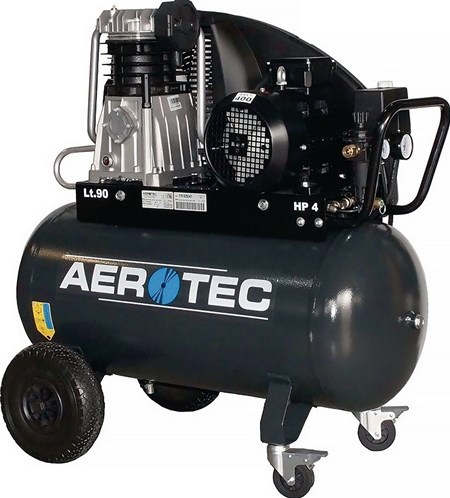 Aerotec Compressor | 420 l/min 15 bar | 3 kW 400 V 50 Hz | 90 l | 1 ...