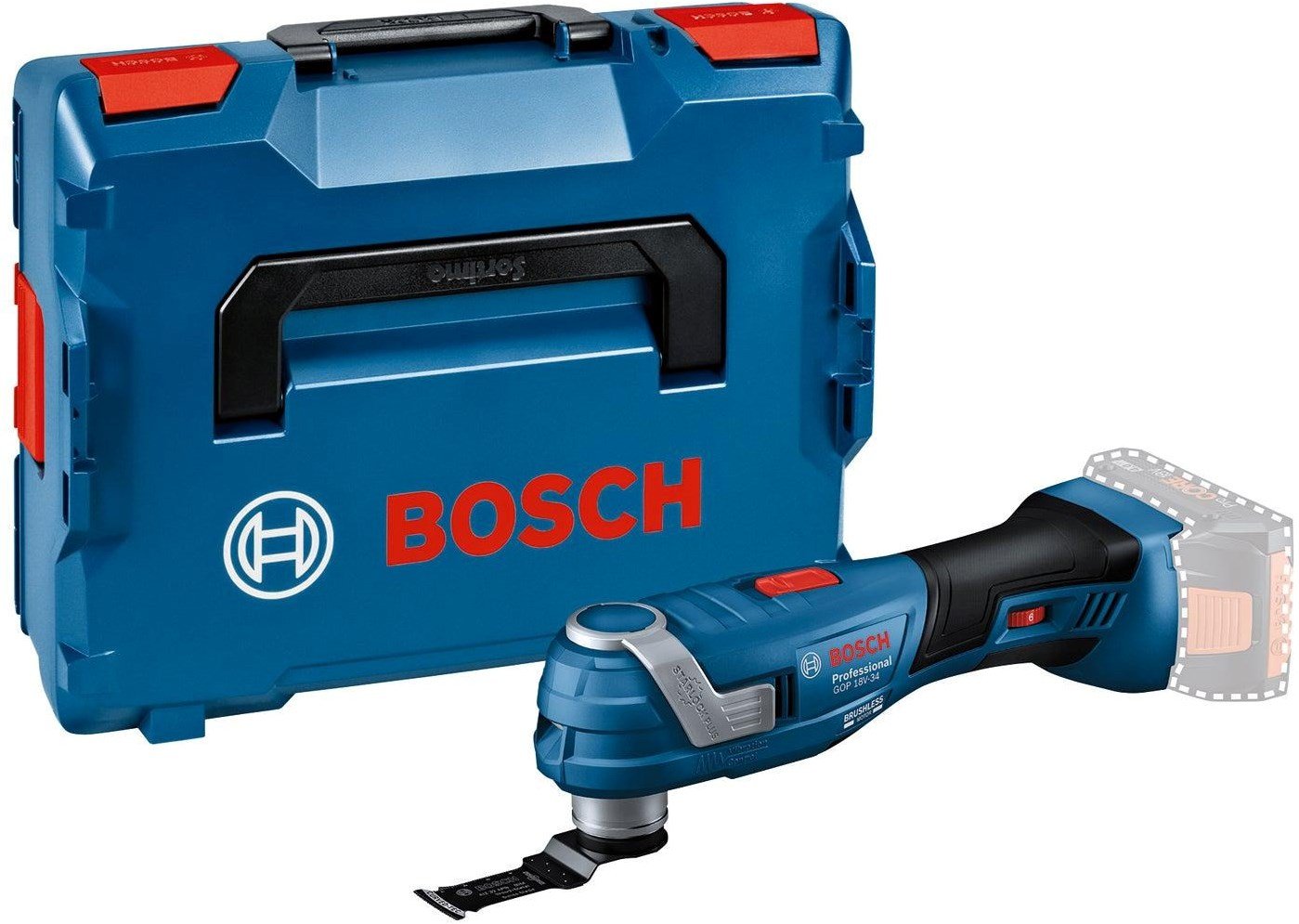 Bosch Blauw GOP 18V-34 Accu Multitool 18V | zonder accu's en lader in L ...