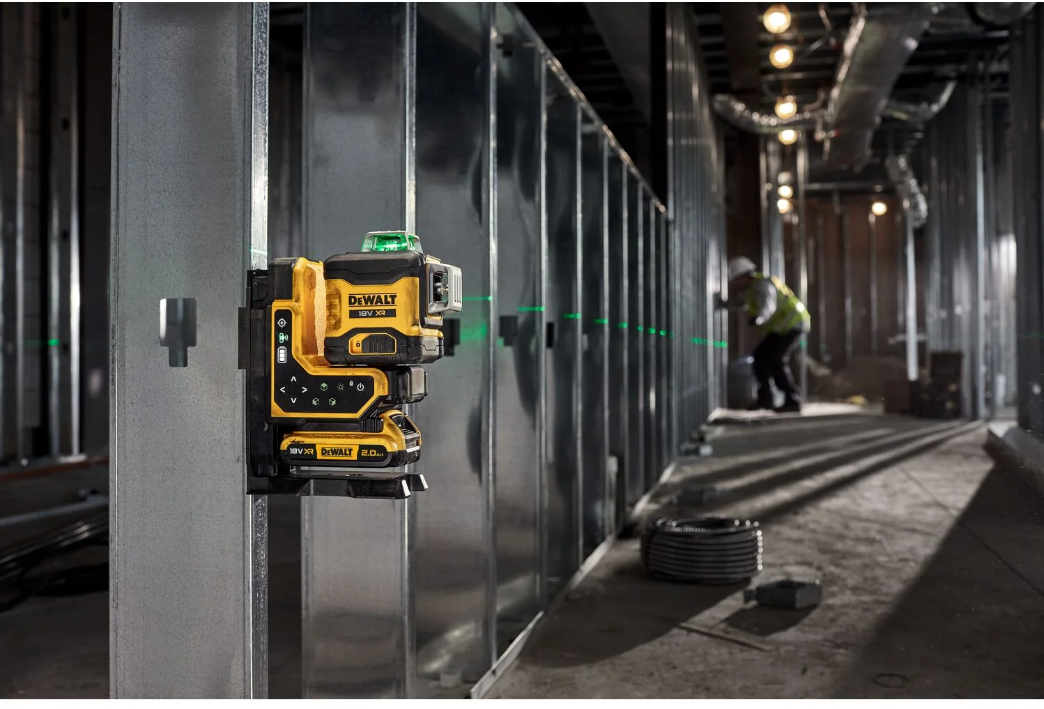 DeWalt DCLE34035D1-QW Kruislijnlaser | 3x360° | Groene Straal ...