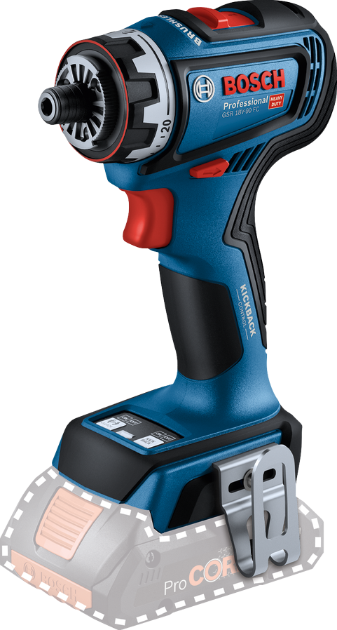 Bosch Blauw GSR 18V-90 FC Accuboormachine 18V | Zonder accu's en lader - 06019K6202 ToolMax
