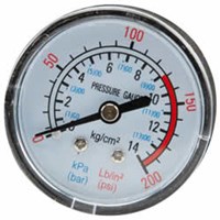 Spero Kunststof compressor drukmeter | 54mm | Bar/PSI ...