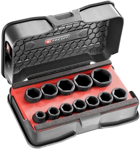 Facom Doppenset | zeskant | stubby impact | 12-delig | NSS.J12PB NSS ...