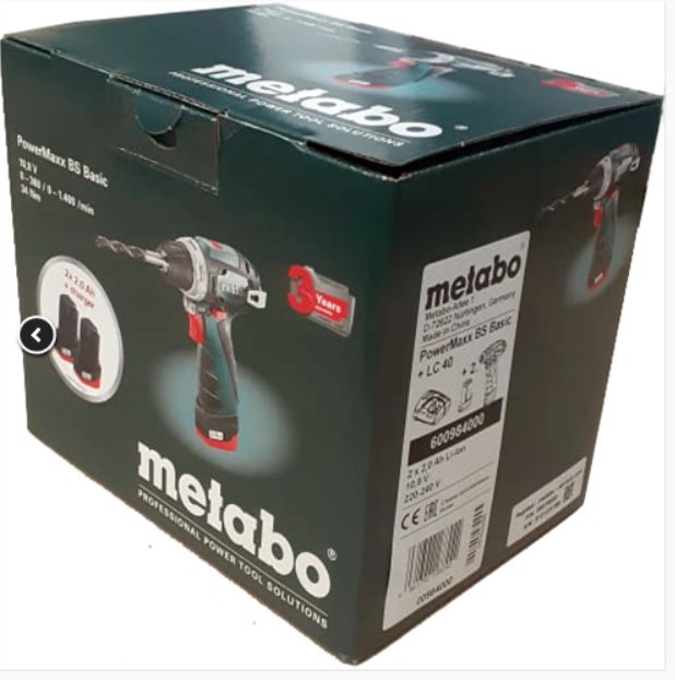 Metabo Powermaxx bs basic accu-boorschroevendraaier 10,8v 2.0ah in doos ...