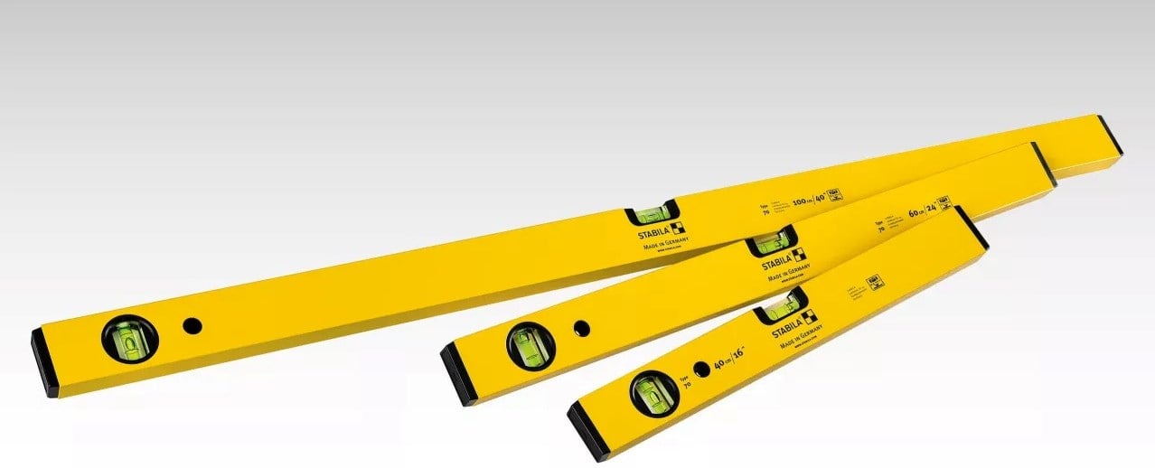 Stabila CLASSIC SET 70 Waterpas set 3-delig | 100 cm | 60 cm | 40 cm ...