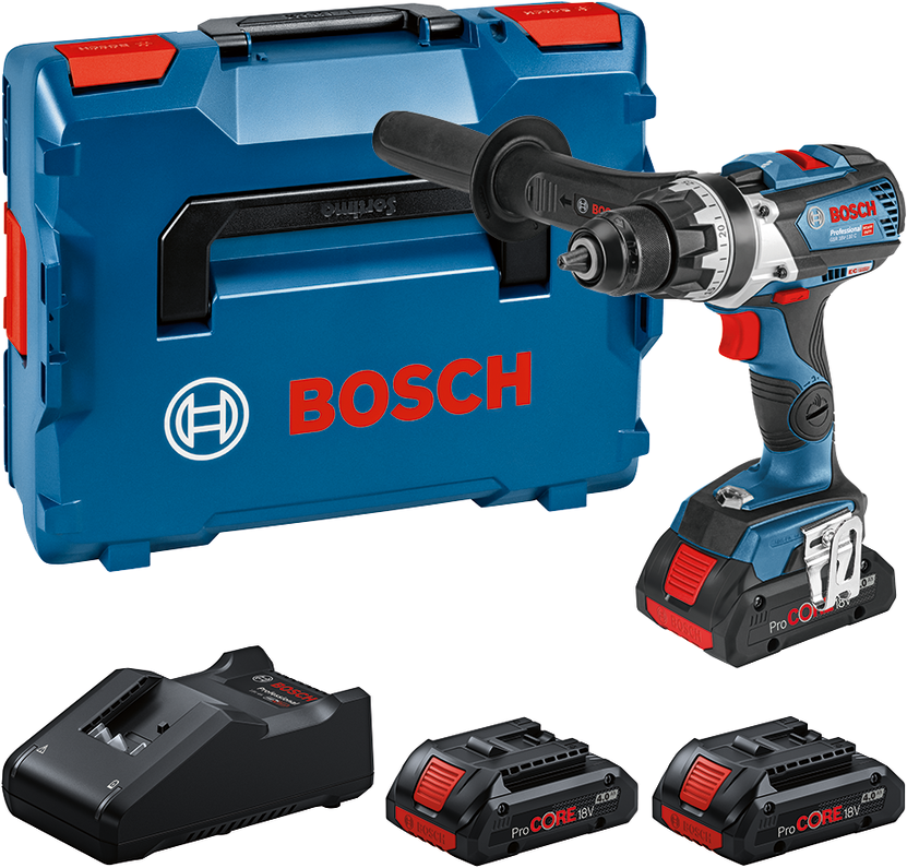 Bosch Blauw GSR 18V-110 C - 18V Li-Ion accu boor-/schroefmachine set | 3x 4.0Ah ProCore accu in ...