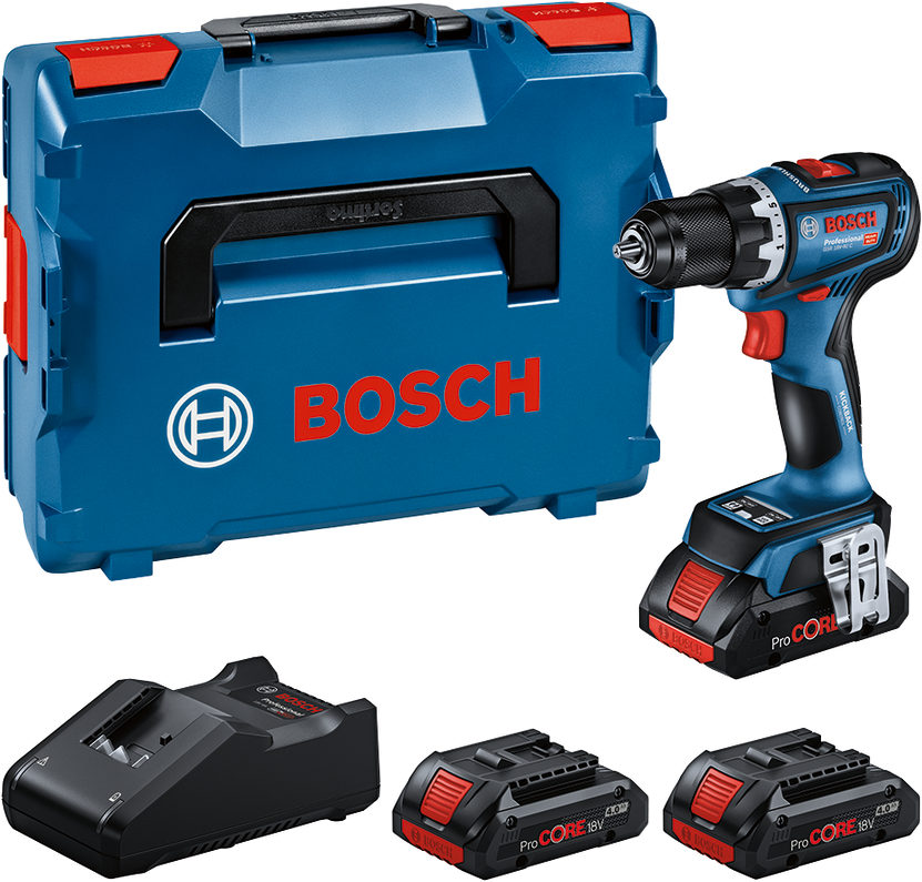 Bosch Blauw Gsr 18v 90 C Professional Accuschroefboormachine 3 X 4 0