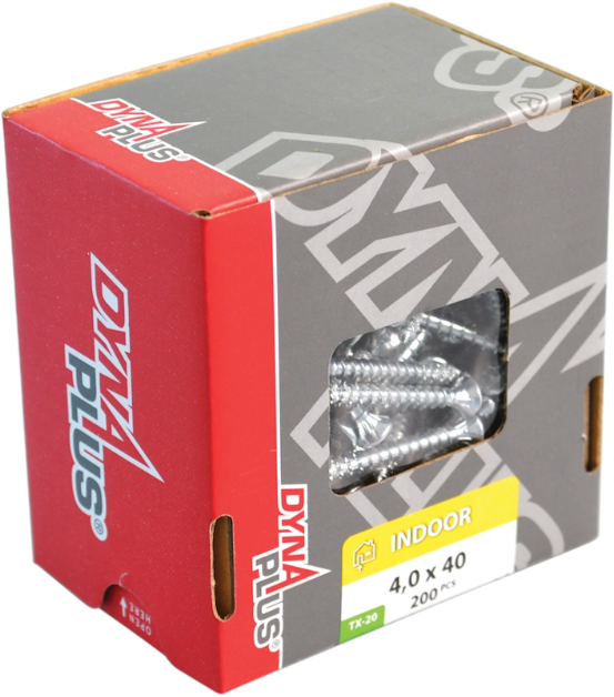 Dynaplus Unischroef Vz Pk Torx TX20 4.0X40 | 200 stuks - 0281.01.25601 ...