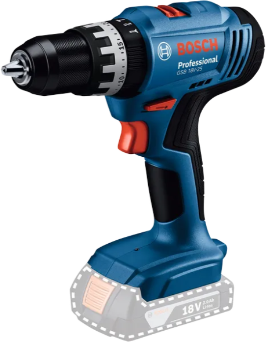 Bosch Blauw Combiset 18V GSB 18V-25 Accu klopboormachine + GBH 18V-18 ...